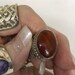 Beautiful Artisan Sterling Silver Agate Ring Sz 8. 5 Grms, Stone is ...