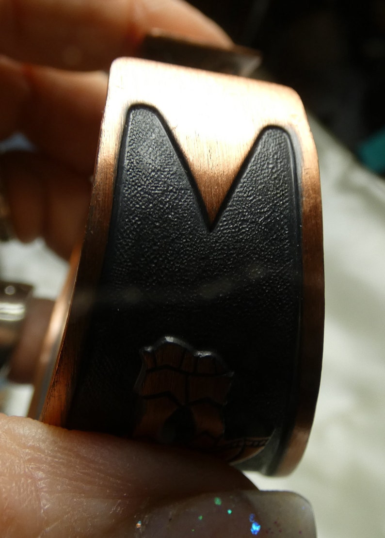Copper Storybook Cuff Bracelet Aztec Motif 40 Grms 33mm - Etsy