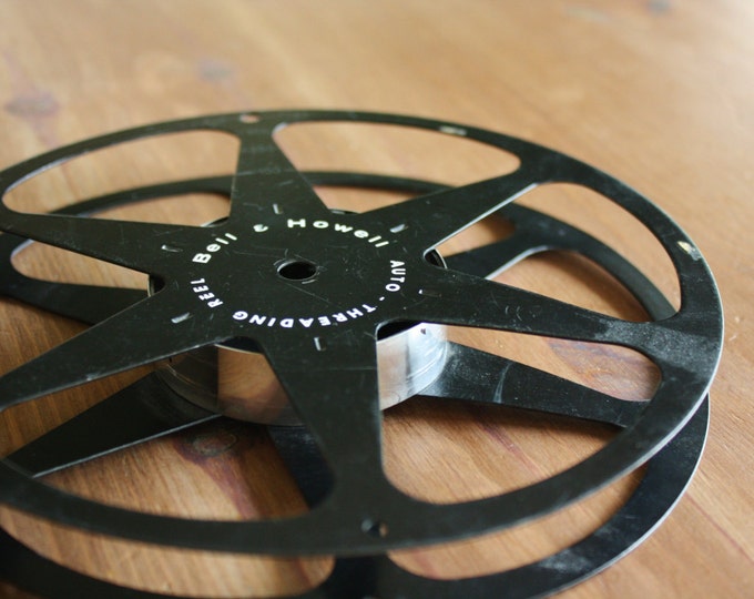 Black Metal Film Reel - Movie Reel - Bell and Howell Auto Threading ...