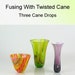 Fusing With Twisted Cane; Three Cane Drops, E-tutorial, PDF Digital Download - Etsy