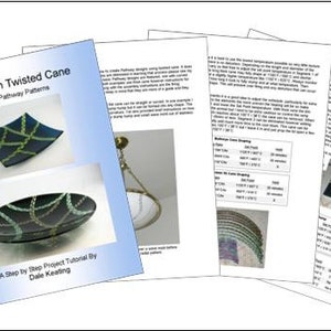 Fusing With Twisted Cane; Creating Pathway Patterns, PDF E-tutorial Digital Download, - Etsy