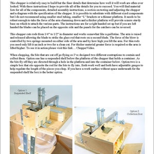 DIY Glass Cane Chopper PDF Plans Digital Download - Etsy