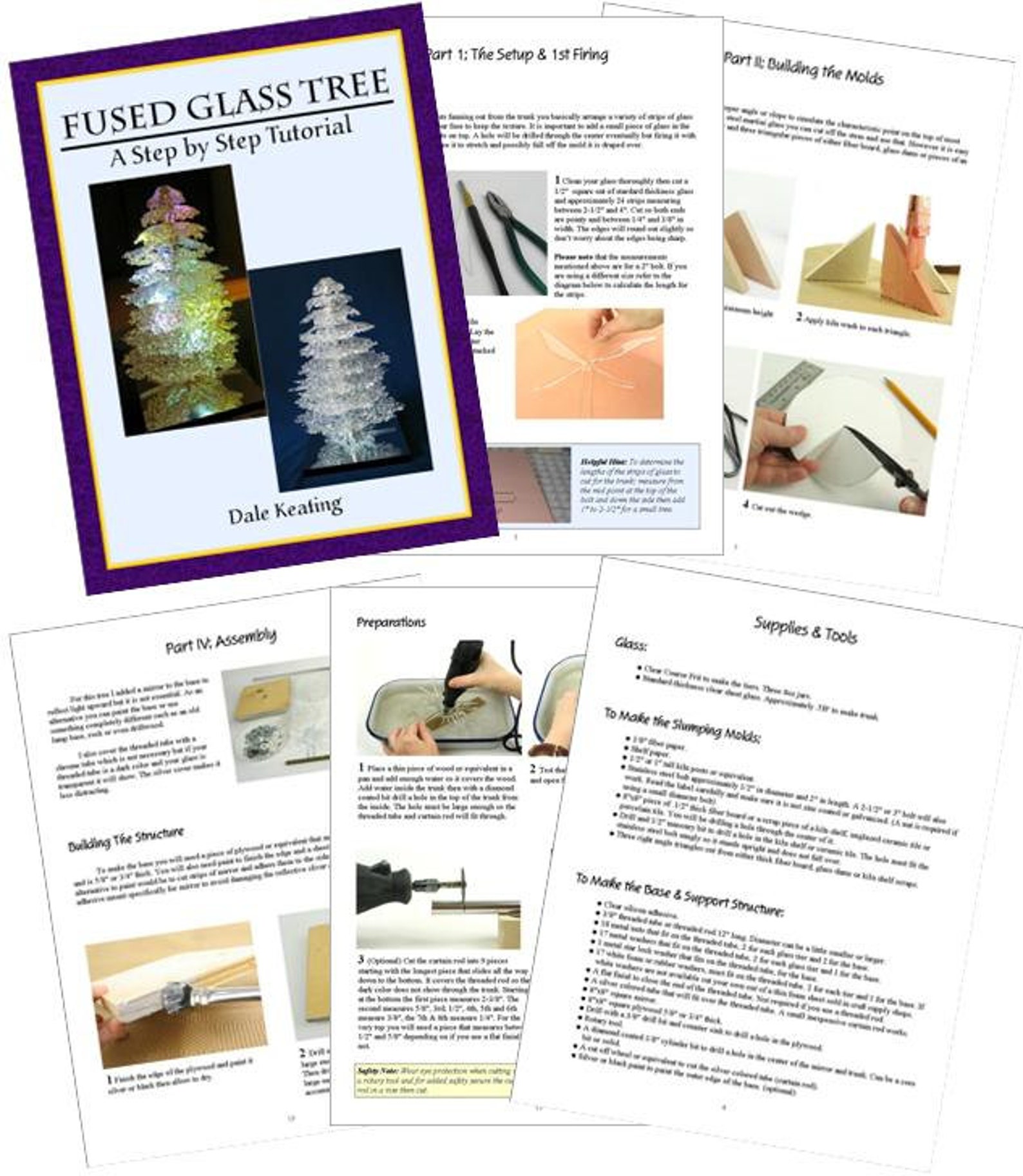 Fused Glass Tree, PDF E-pattern, Tutorial, Digital Download - Etsy