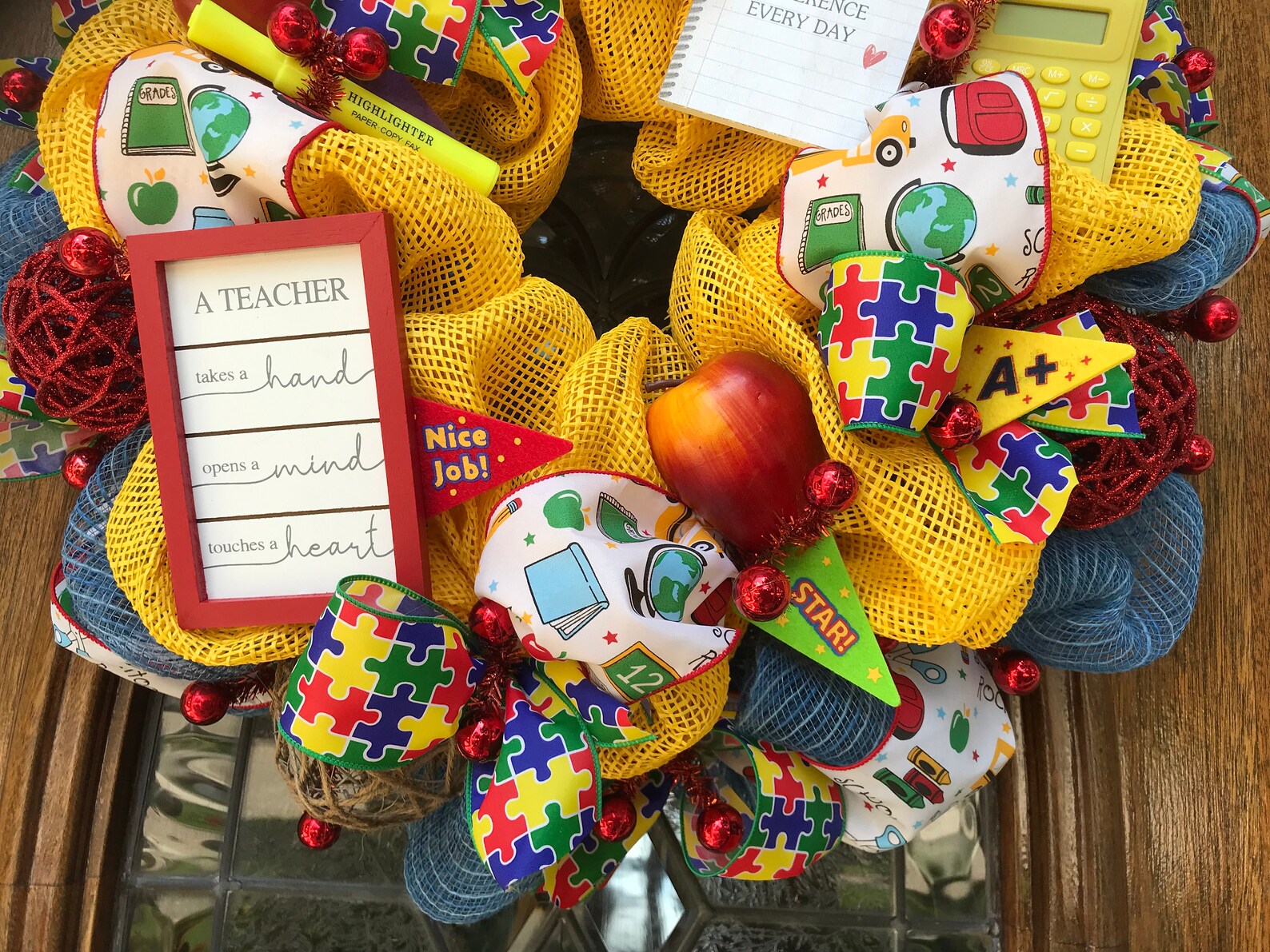 Corona de maestros de regreso a la escuela - Etsy España