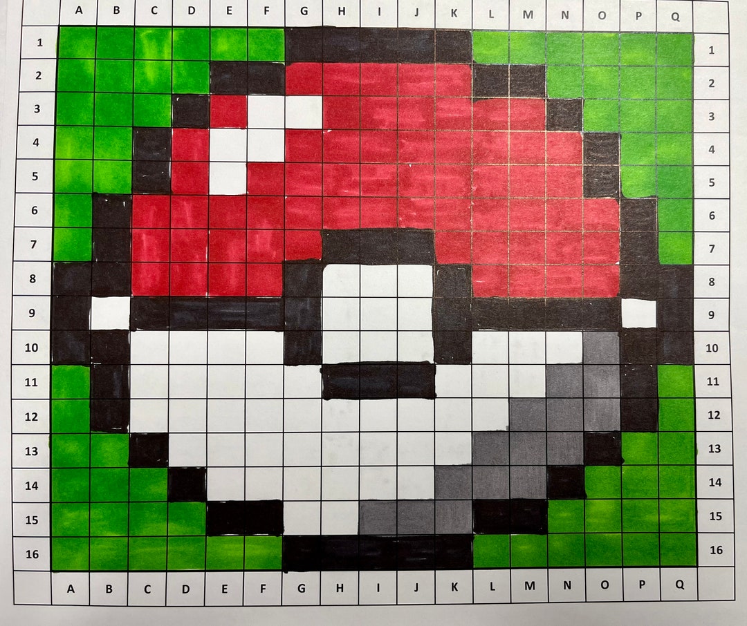 Pokémon Pokéball Crocheted Granny Square Blanket Pattern - Etsy