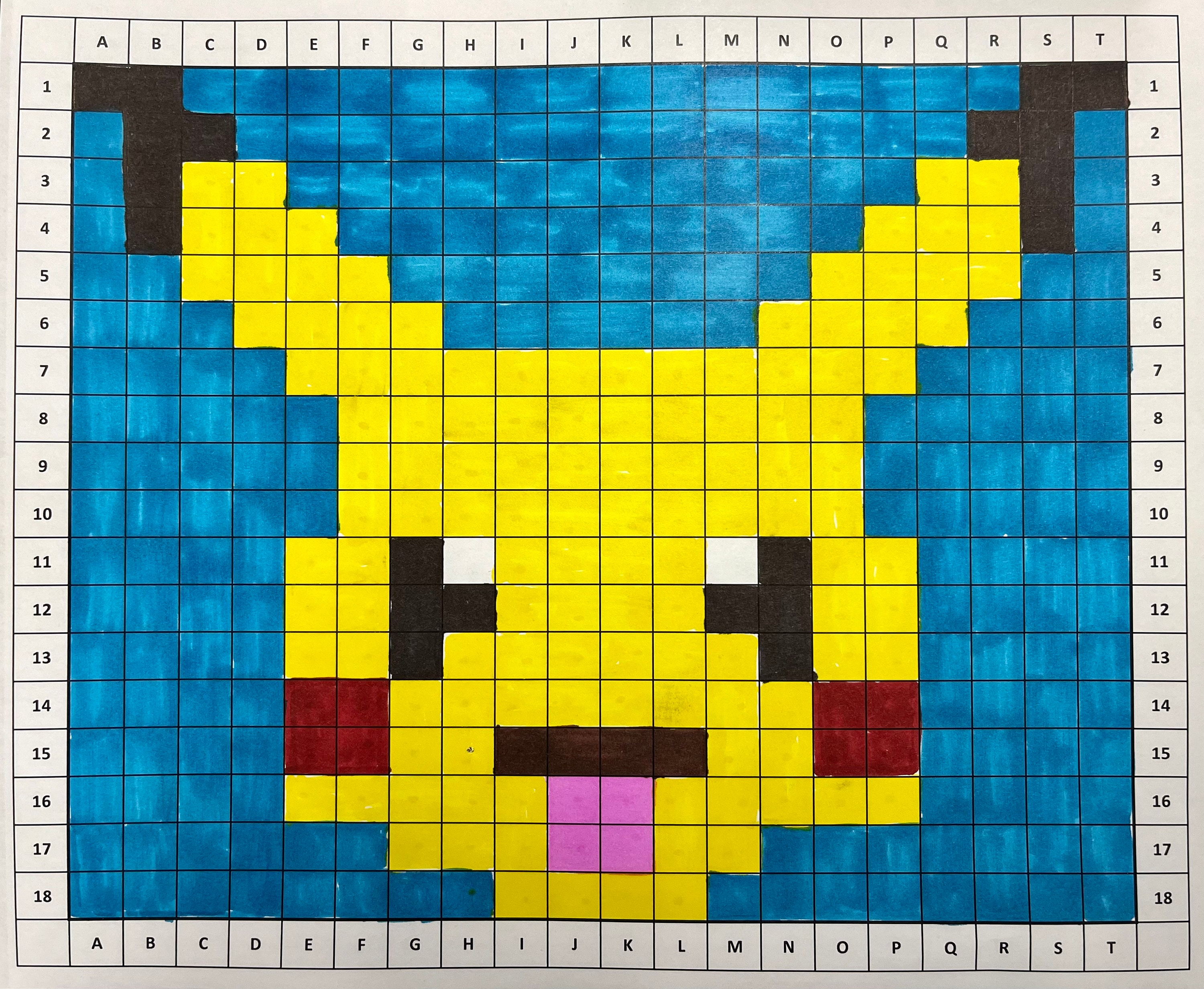 Pikachu Crocheted Granny Sqaure Blanket Pattern - Etsy