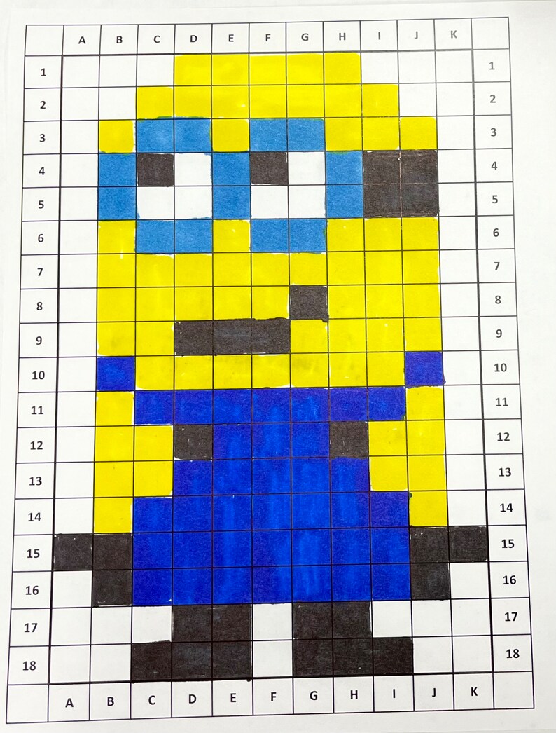 Minion Crocheted Granny Square Blanket Pattern - Etsy