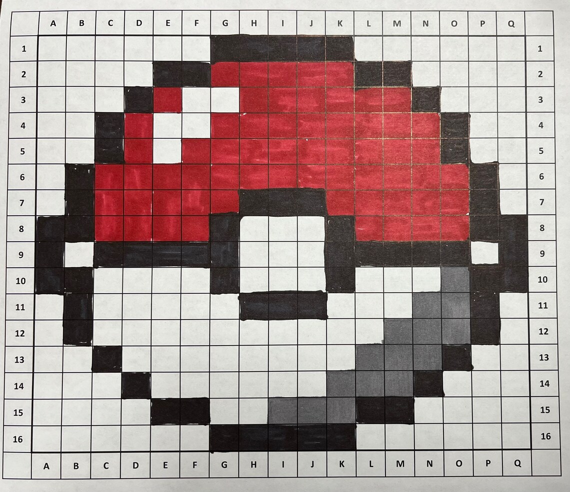 Pokémon Pokéball Crocheted Granny Square Blanket Pattern - Etsy