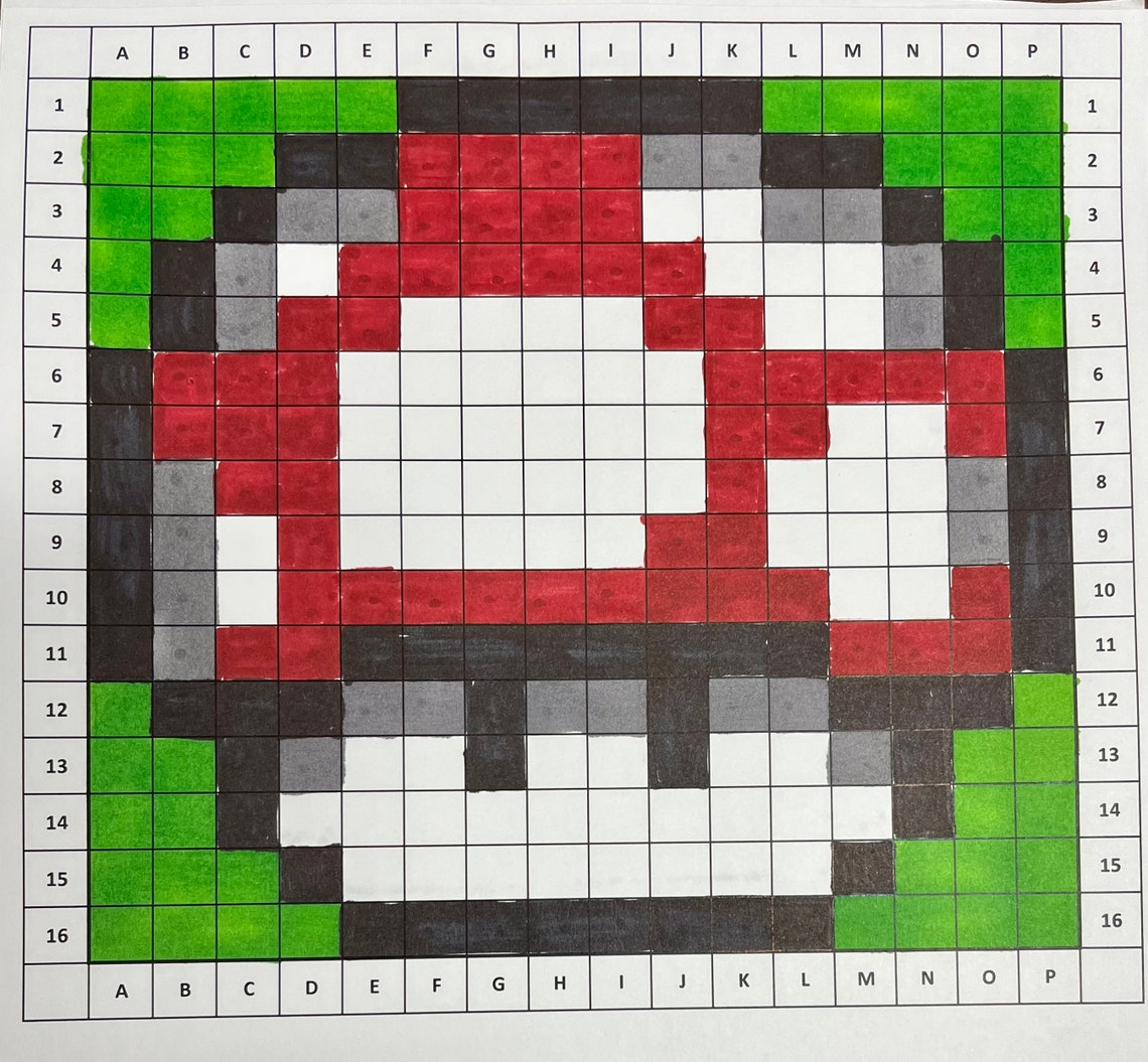 Mario Mushroom Crocheted Granny Square Blanket Pattern - Etsy