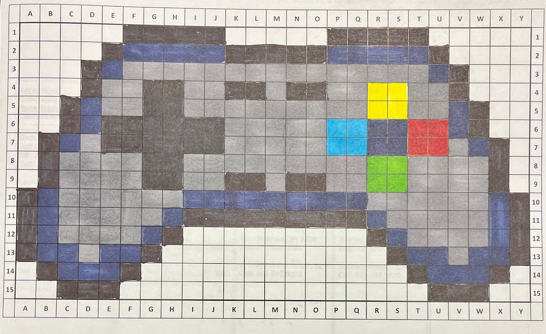 Game Controller Crocheted Granny Square Blanket Pattern - Etsy