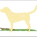 Personalized Yellow Lab 7" X 5" (or Larger) W/favorite Object, Custom ...