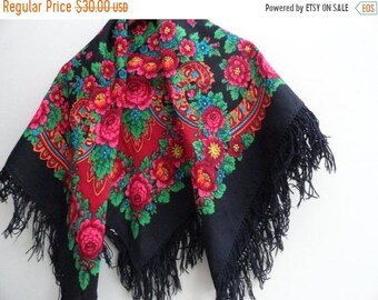 Babushka scarf | Etsy