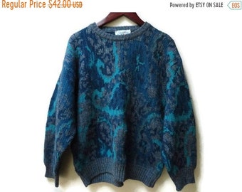 Turquoise sweater | Etsy