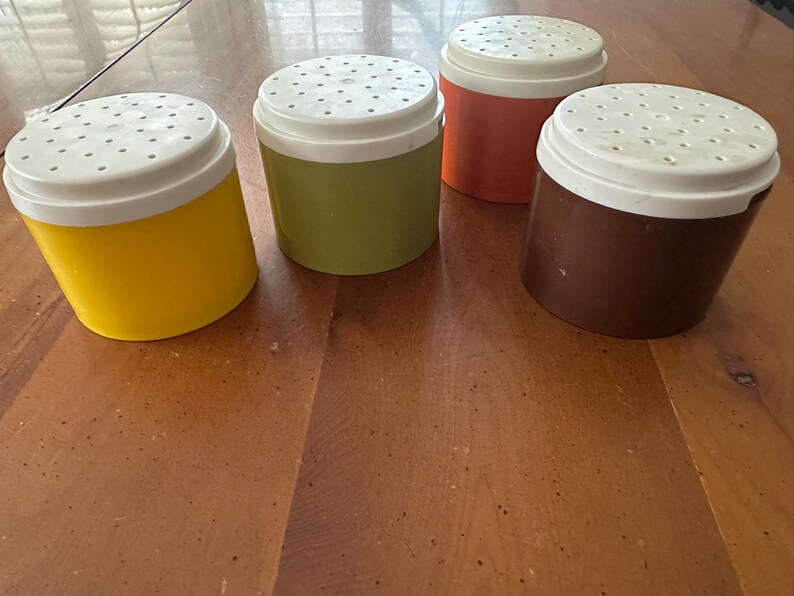 Vintage Stackable Tupperware Spice Shakers - Etsy