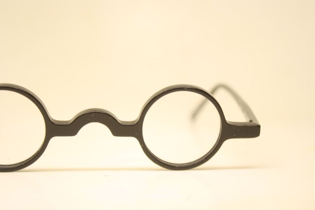 Beautiful Black Round Eye Glasses Retro Round Unused - Etsy