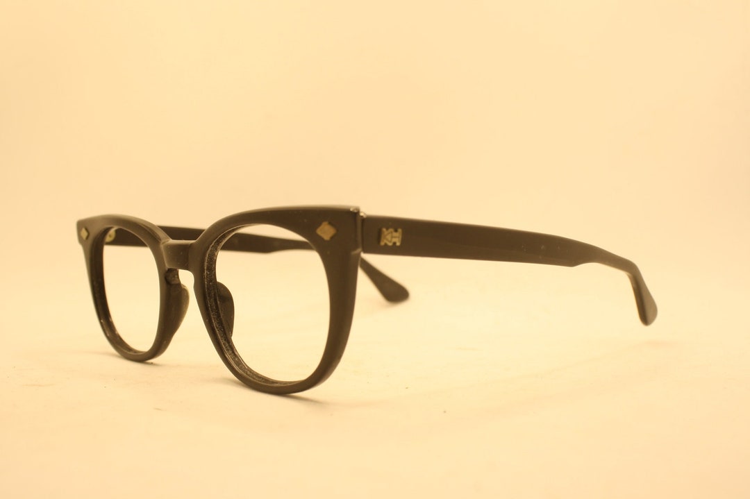 Black Retro Glasses Vintage Eyeglass Frames 1960's Horn Rimmed - Etsy