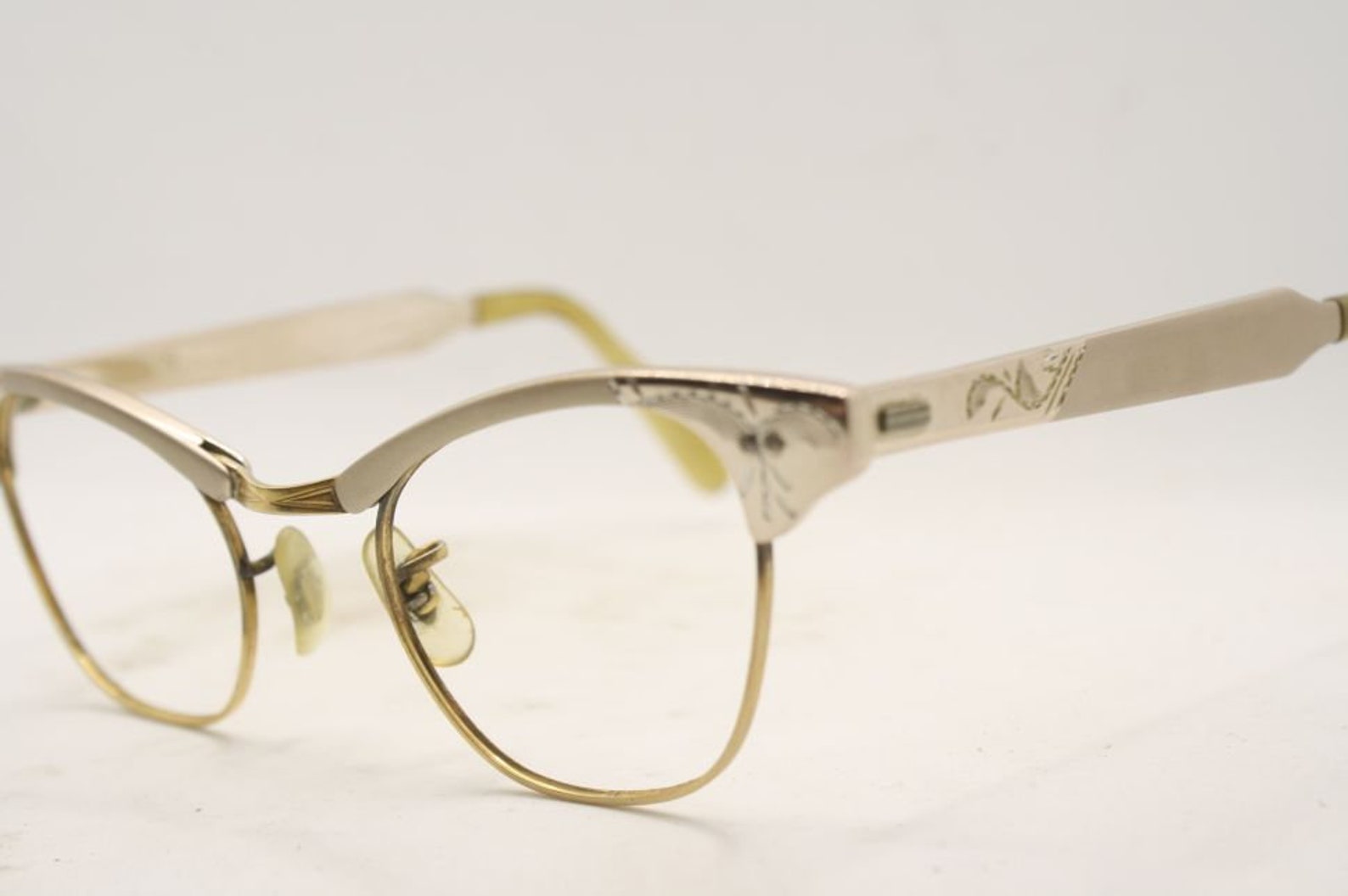 Vintage Metal Cat Eye Glasses Eyeglasses Frames 1960's - Etsy