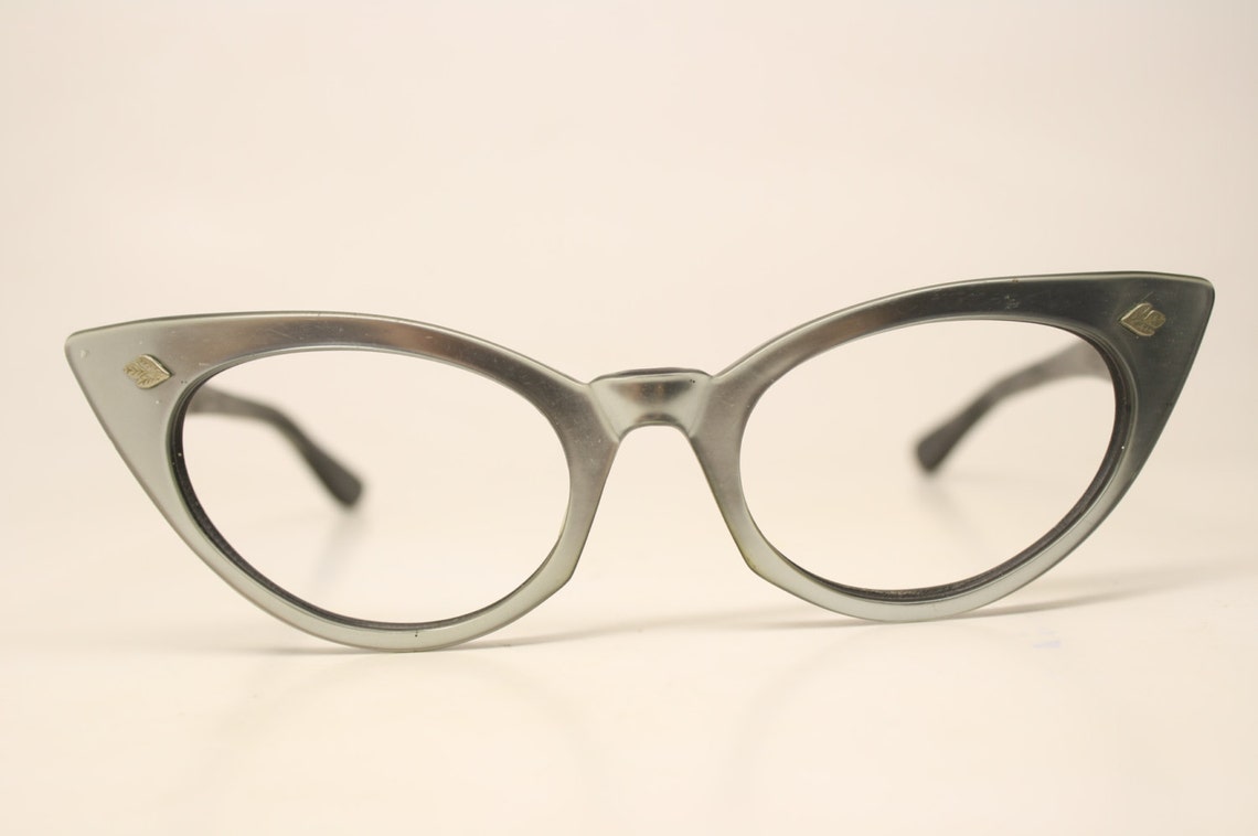 Pointy Cat Eye Glasses Vintage Eyewear Retro Glasses Etsy
