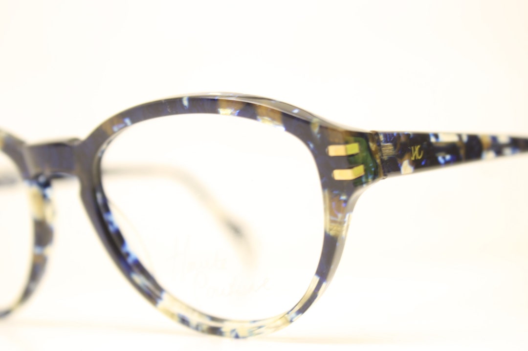 Unused Blue Gold Vintage Eyeglasses Haute Couture Retro - Etsy