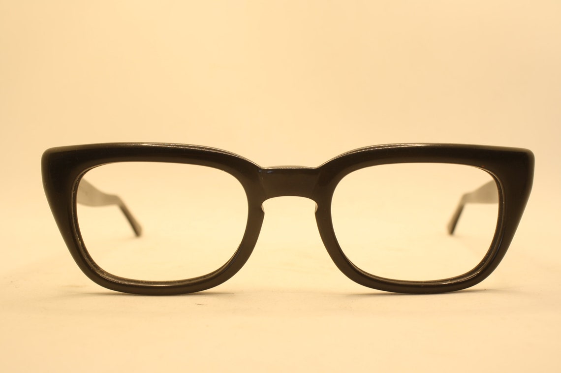 Black Retro Glasses Vintage Eyeglass Frames 1960's Horn Rimmed - Etsy