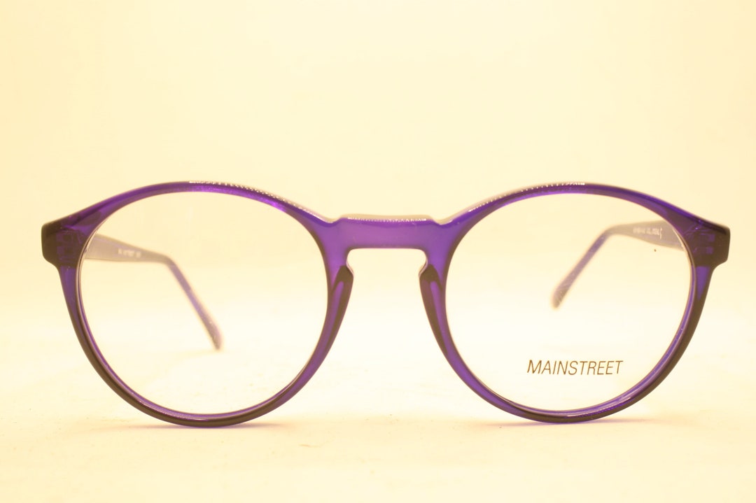 Vintage Eyeglass Cobalt Frames Retro Glasses 1980's Mainstreet - Etsy