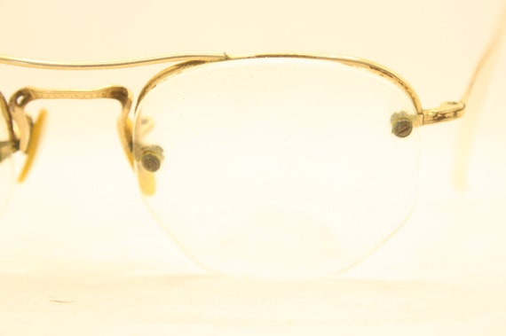 Vintage Semi-Rimless Eyeglass Frames American Optical… - Gem