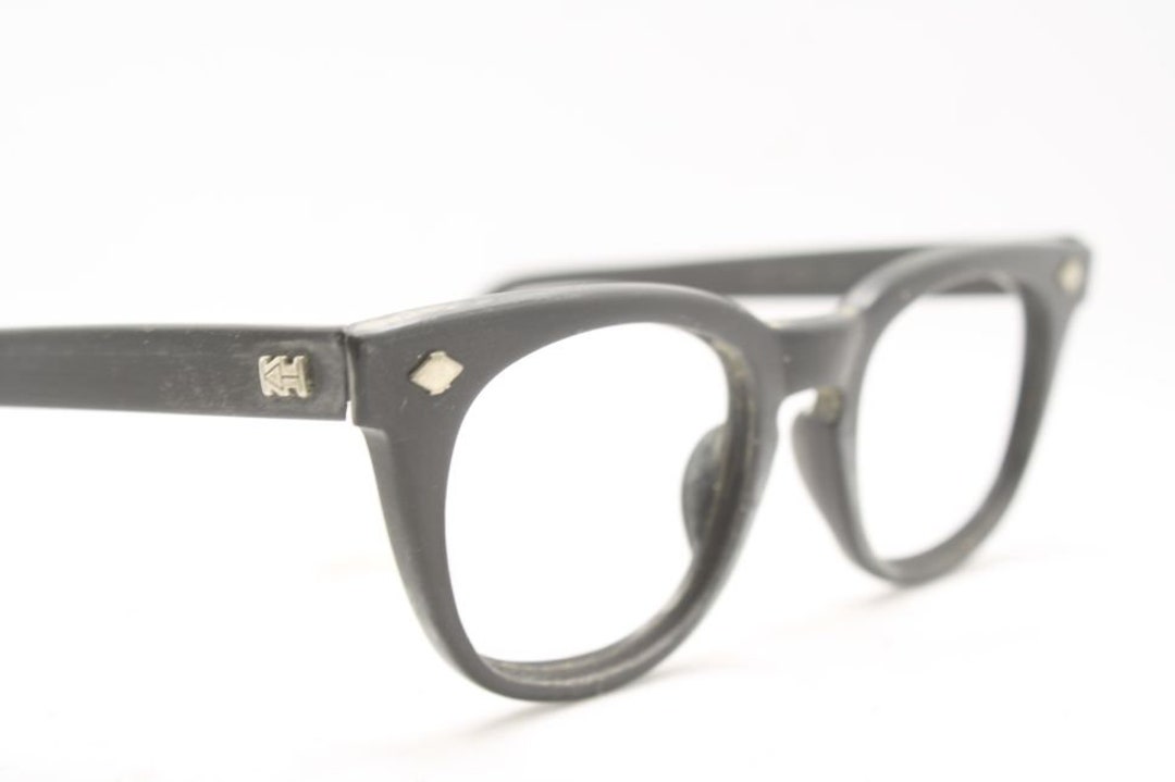 Vintage Black Horn Rimmed Glasses 1960s Frames - Etsy