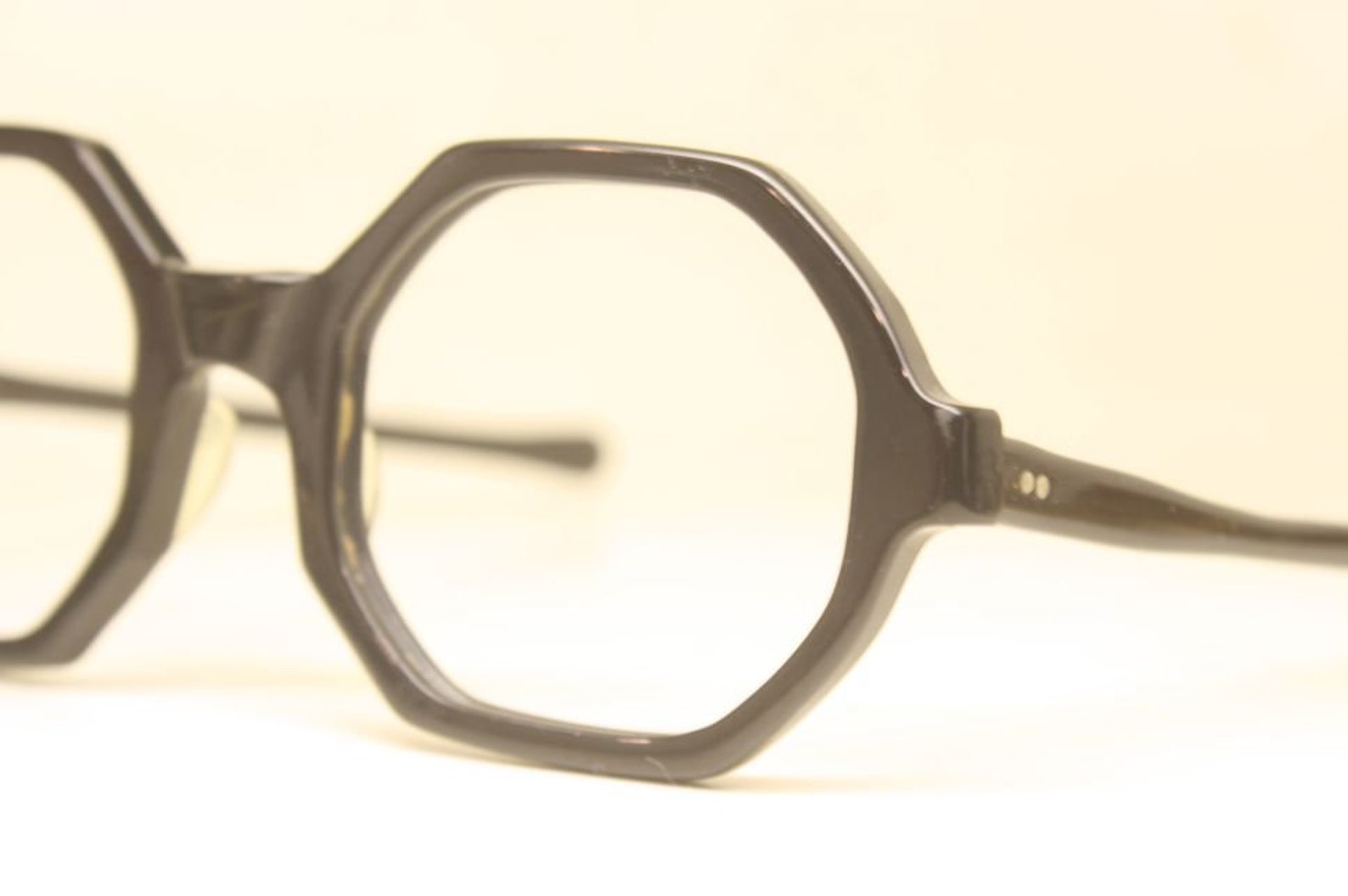 Black Octagonal Vintage Eyeglasses Retro Glasses Frames - Etsy
