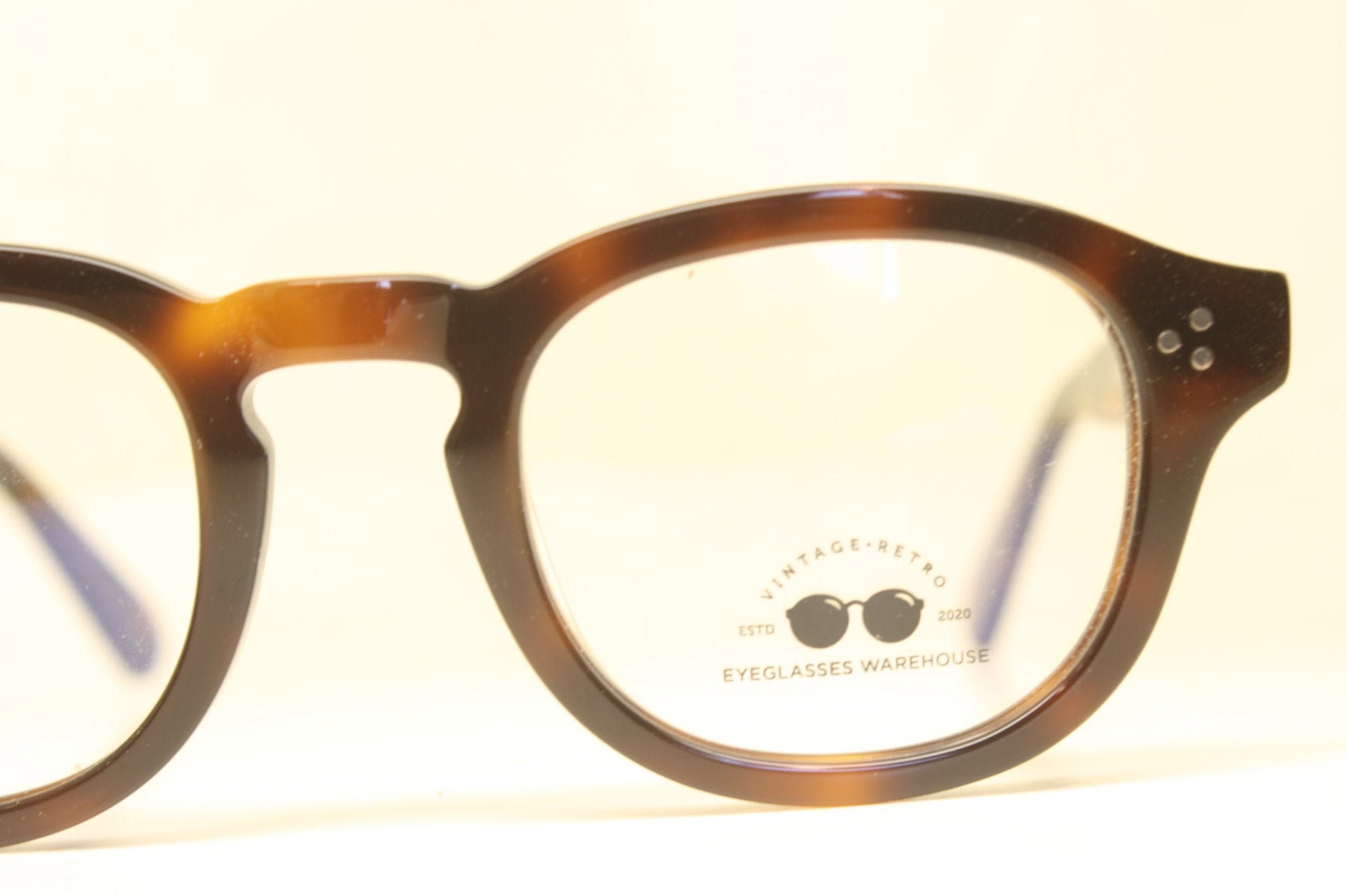 Tortoise Retro Horn Rimmed Glasses Frames 1960s Vintage Style Eyewear ...