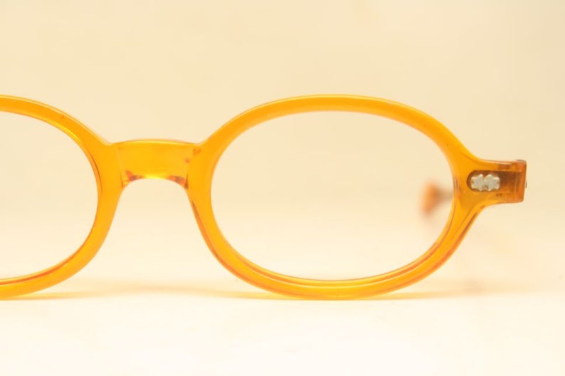 Orange Rust Oval Vintage Eyeglasses Retro Glasses Frames - Etsy