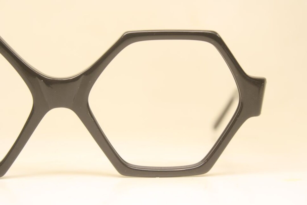 Black Octagonal Vintage Eyeglasses Retro Glasses Frames - Etsy