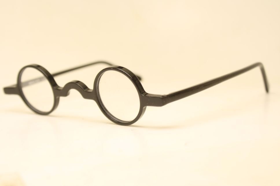Beautiful Black Round Eye Glasses Retro Round Unused - Etsy