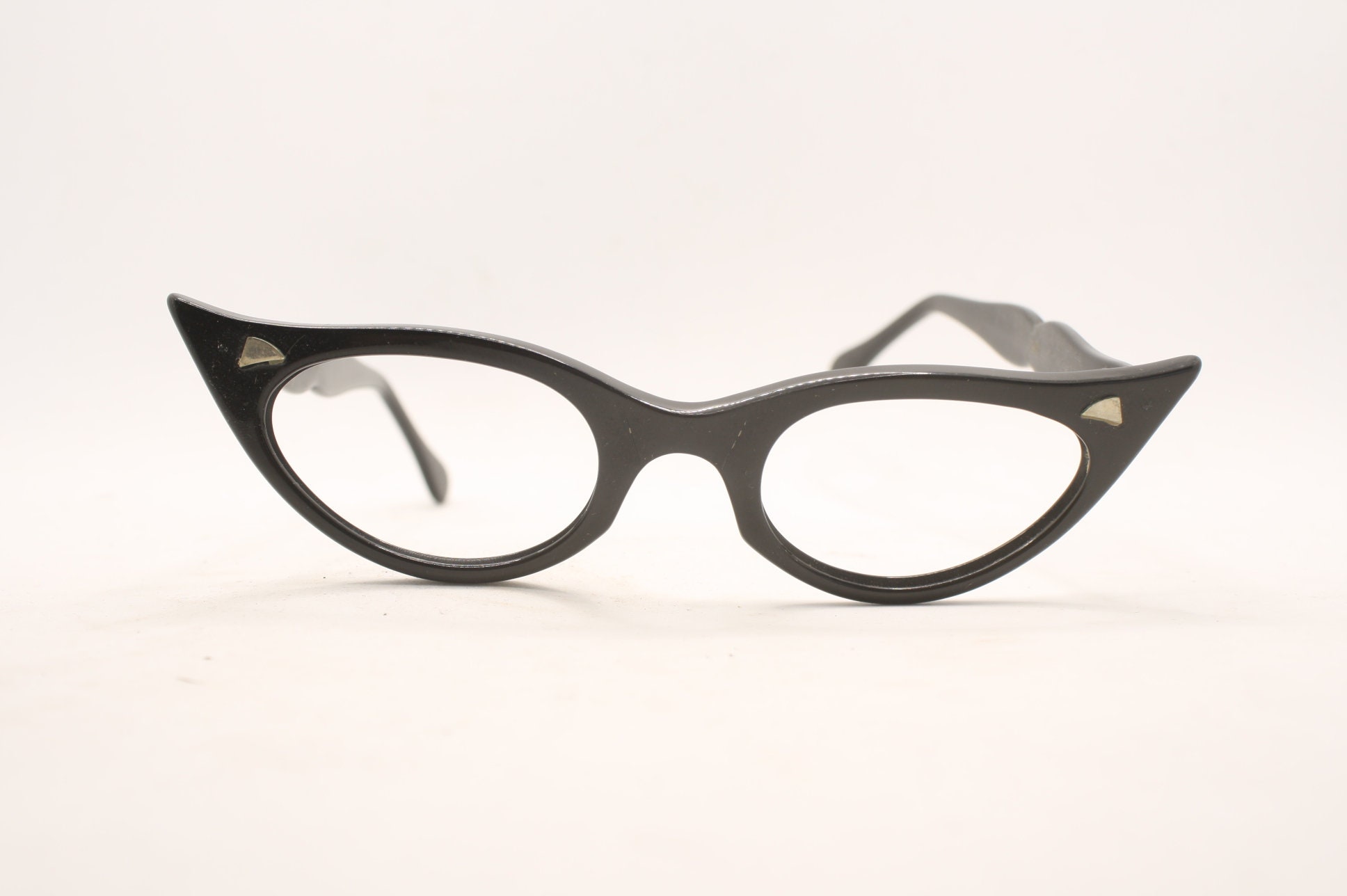 Vintage Black Cat Eye Glasses Vintage Eyewear Retro Glasses Etsy