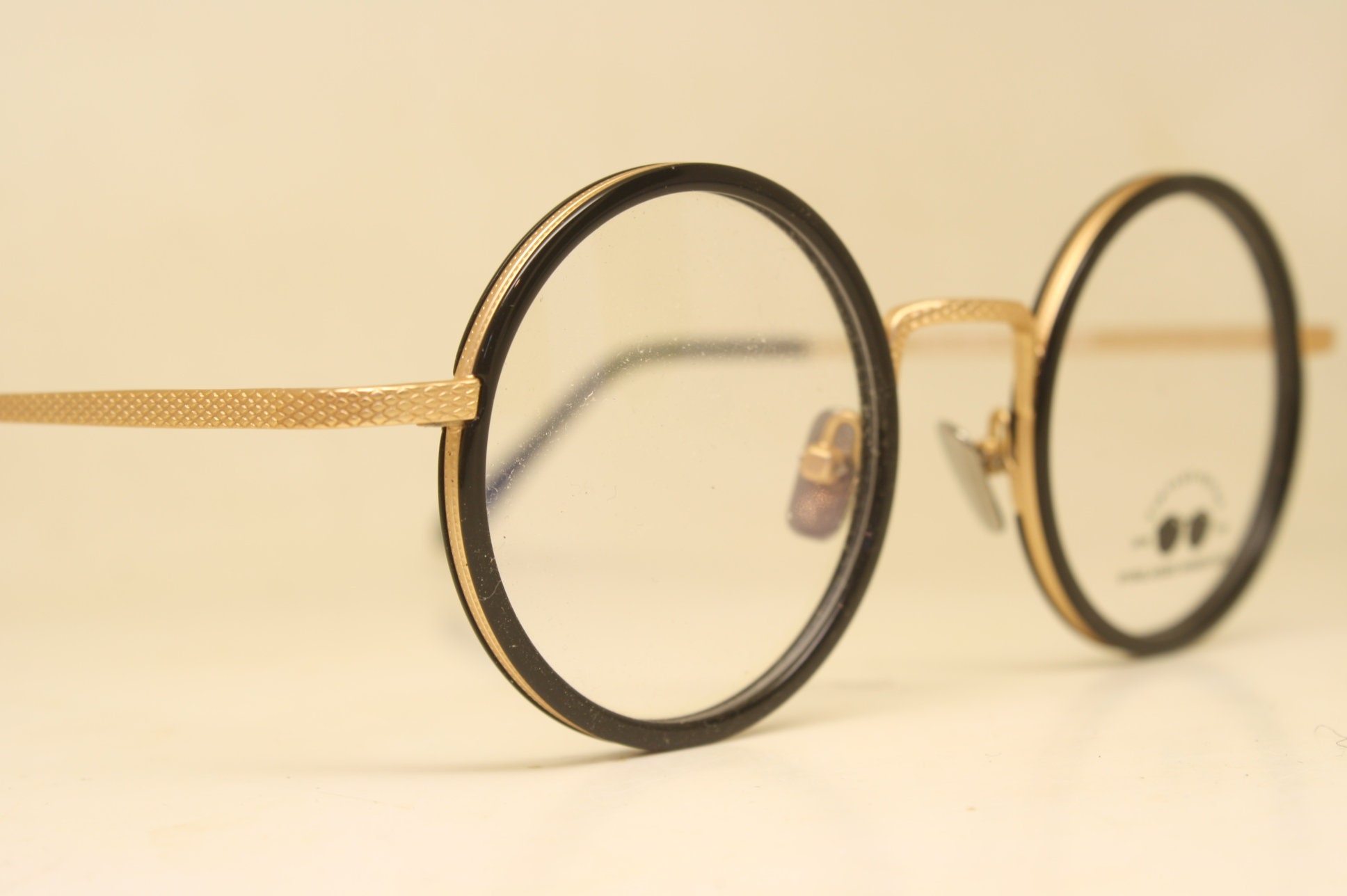 Black Gold Round Retro Glasses Gandhi John Lennon Windsor - Etsy