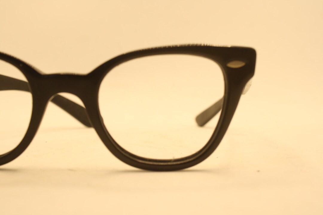 Black Retro Glasses Vintage Eyeglass Frames 1960's Horn Rimmed - Etsy