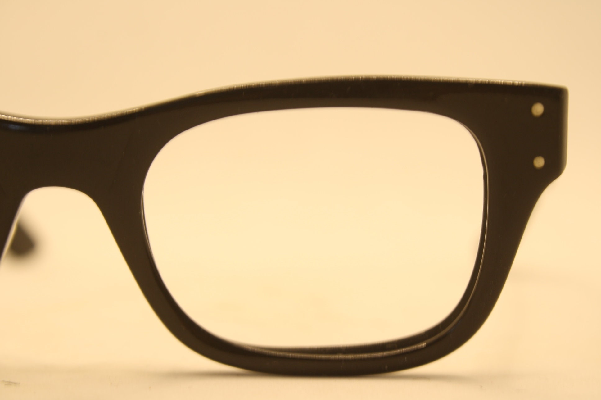 Black Horn Rimmed Retro Glasses Vintage Eyeglass Frames - Etsy