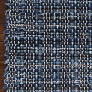 Denim Rag Rug 24 X 37 Handwoven Hardworking Recycled Blue Jeans - Etsy