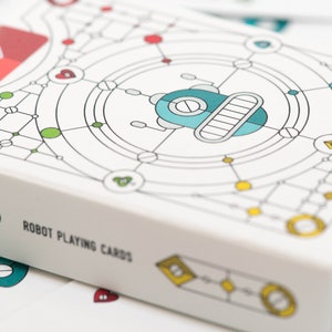 Robocards: Sci-fi Robot Playing Cards - Colorful Custom Design - Etsy