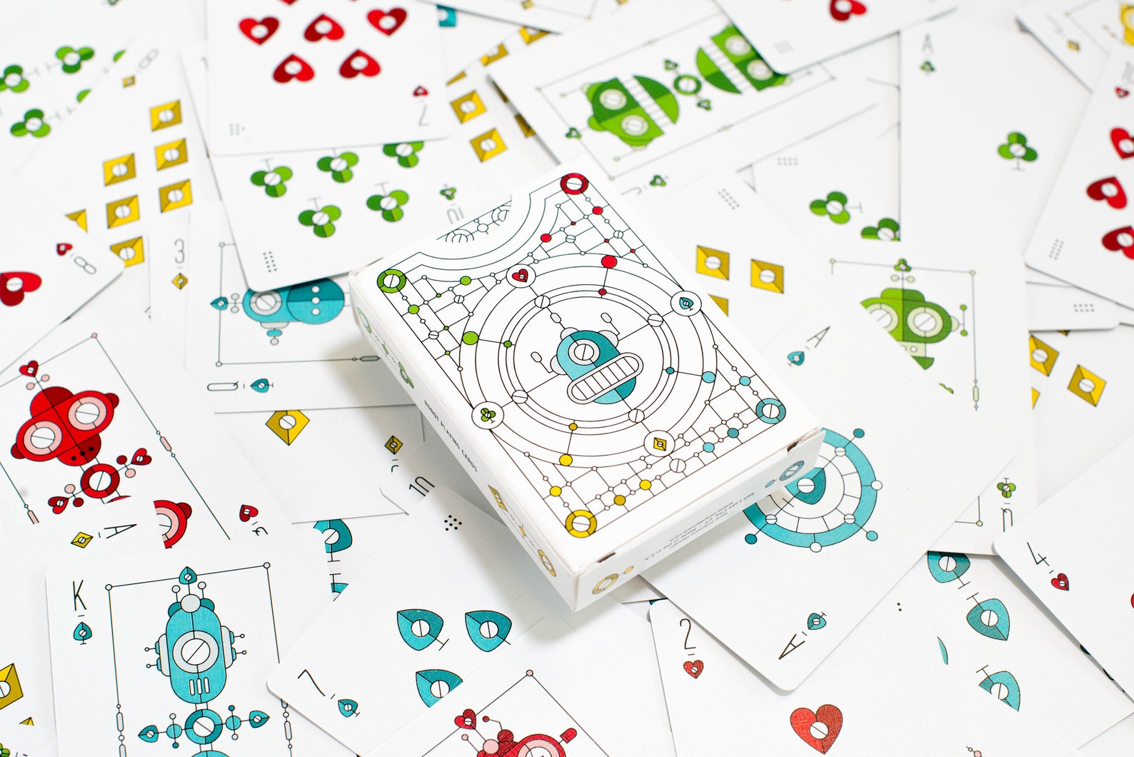 Robocards: Sci-fi Robot Playing Cards - Colorful Custom Design - Etsy