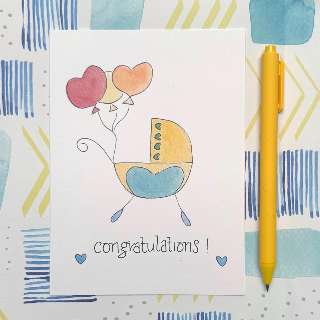 New Baby Gender Neutral, Congratulations Greeting Card - Etsy