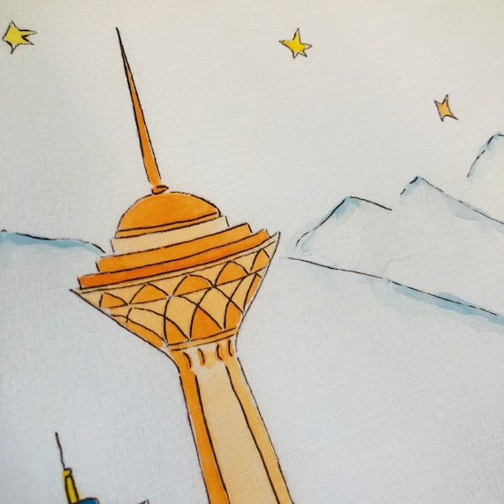 Milad Tower Drawing