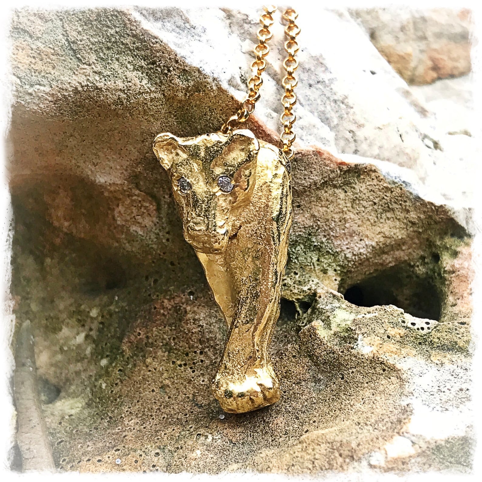 Magnificent Lioness Silver Pendant. Lioness Pendant. Liones Silver ...