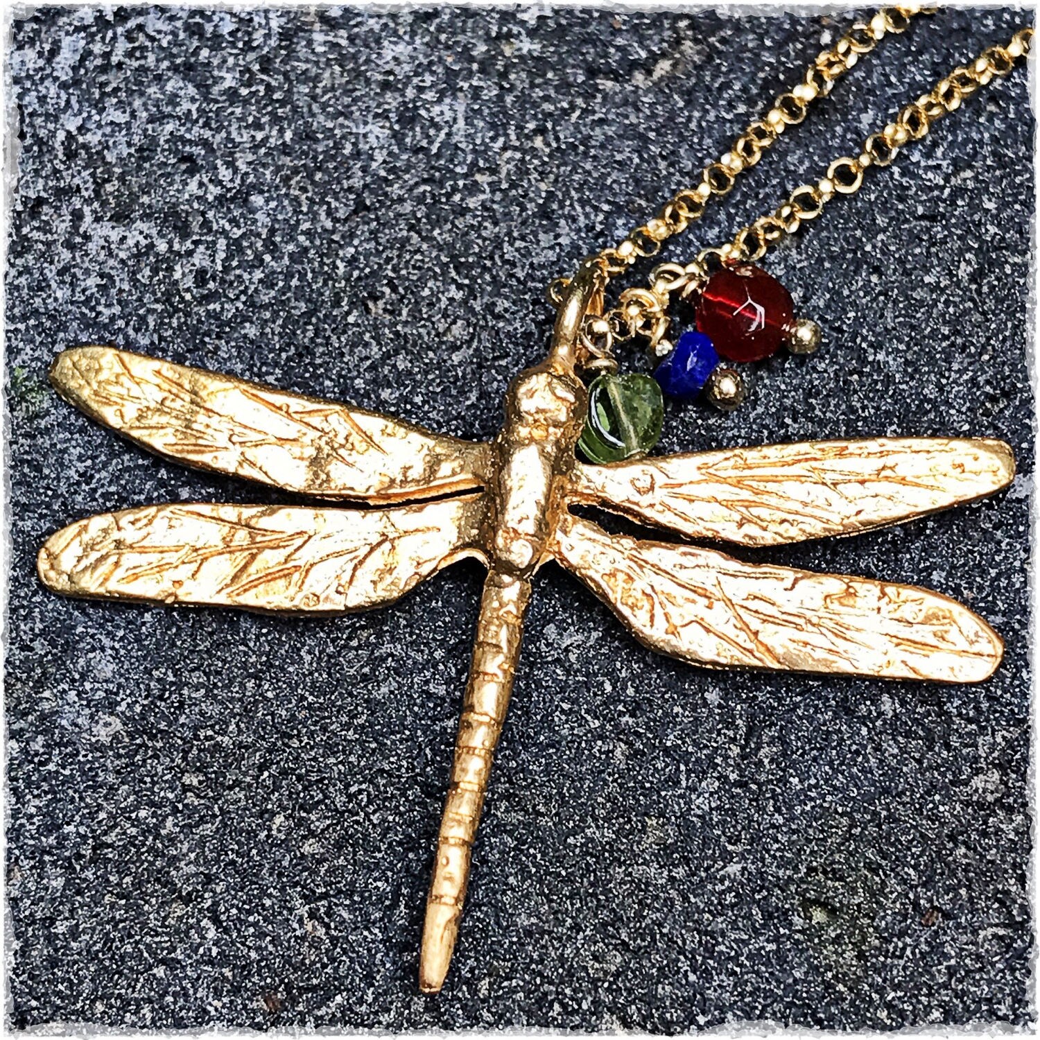 Colgante libélula grande. Collar libélula grande. Colgante libélula ...