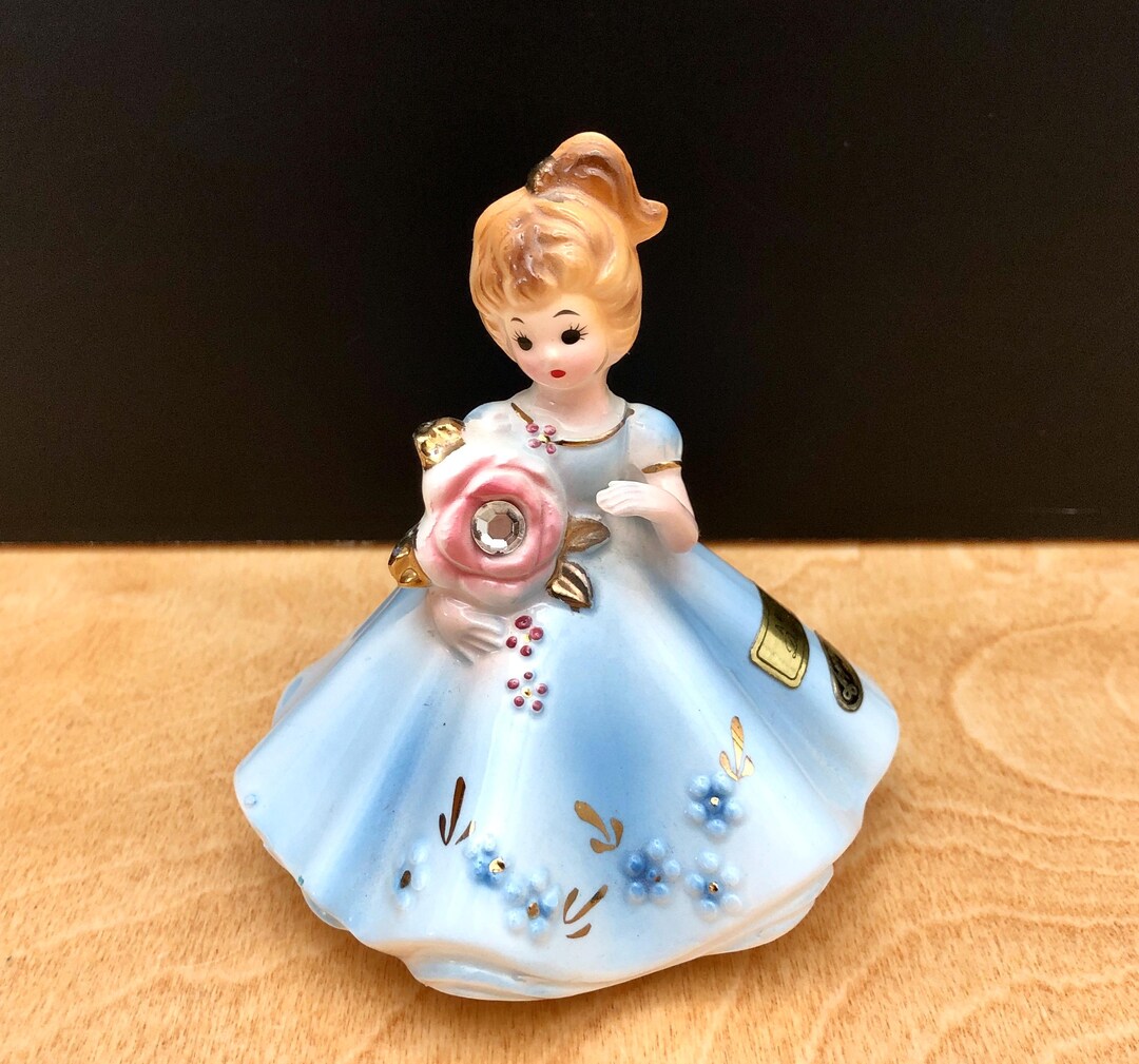 Vintage Josef Originals Birthday Girl, April Figurine, Birthday Doll ...