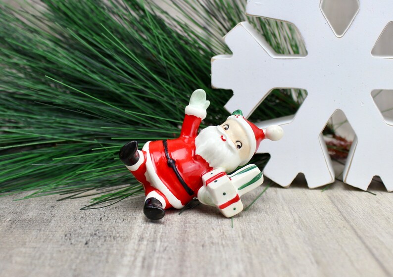 Vintage Lefton Clip On Santa Ornament RARE Lefton Santa | Etsy