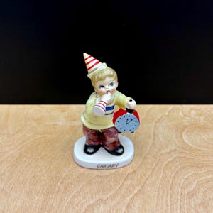 Vintage Lefton January Boy Figurine, New Year's Day, New Year ...