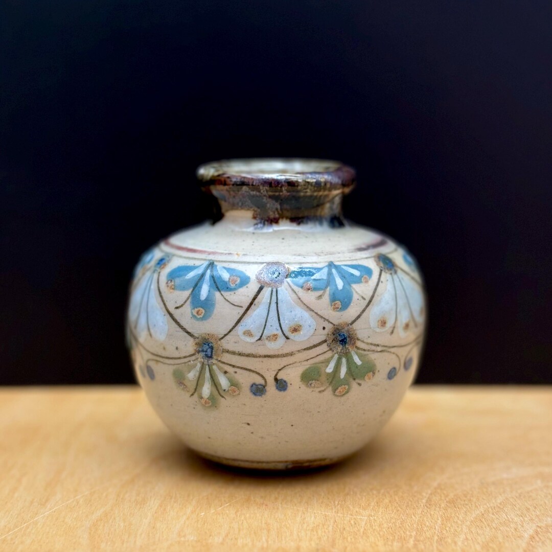 Vintage Ken Edwards Tonala Pottery Vase, Mexican Pottery, Ken Edwards ...