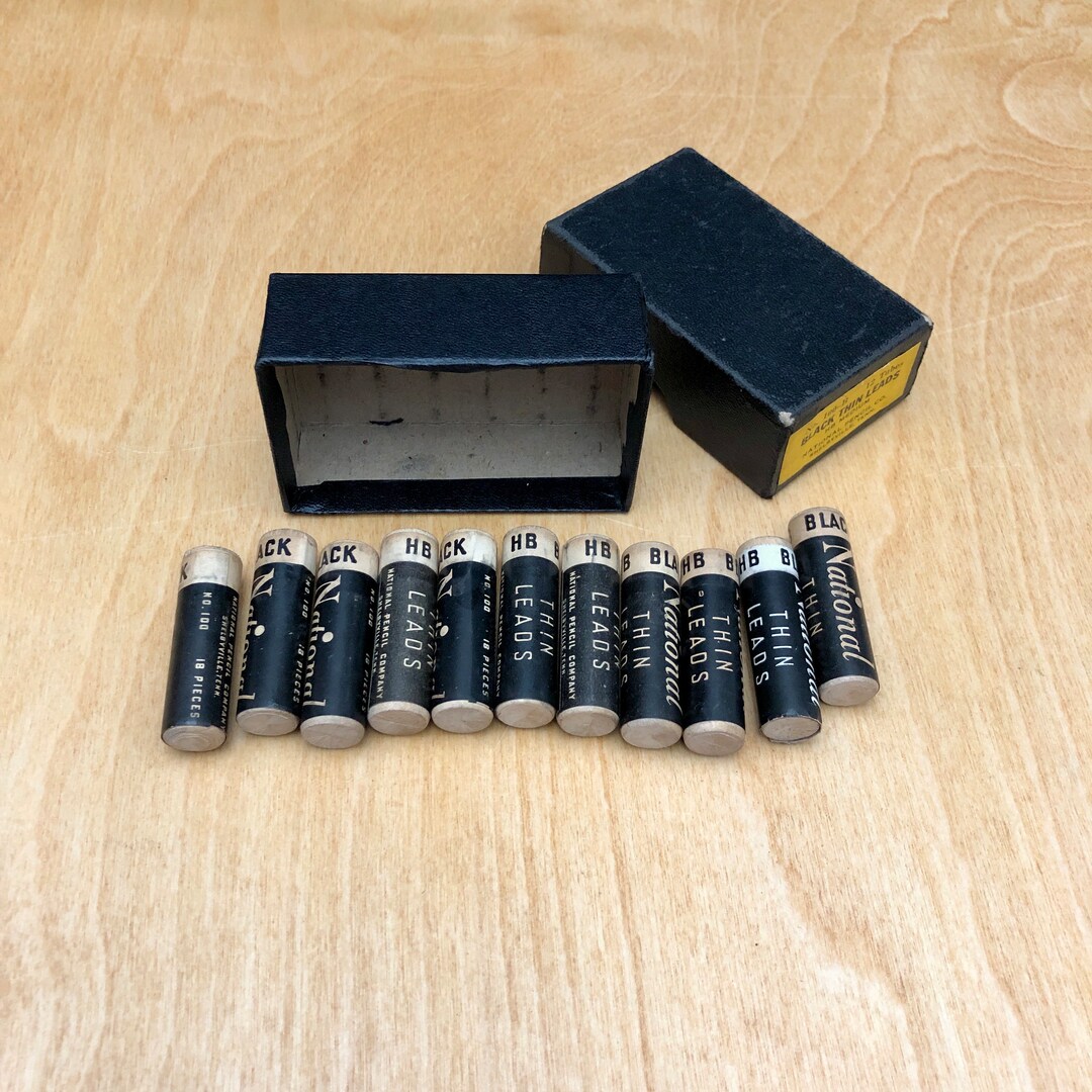 Vintage Mechanical Pencil Leads, National Pencil Company Box NOS Sealed ...