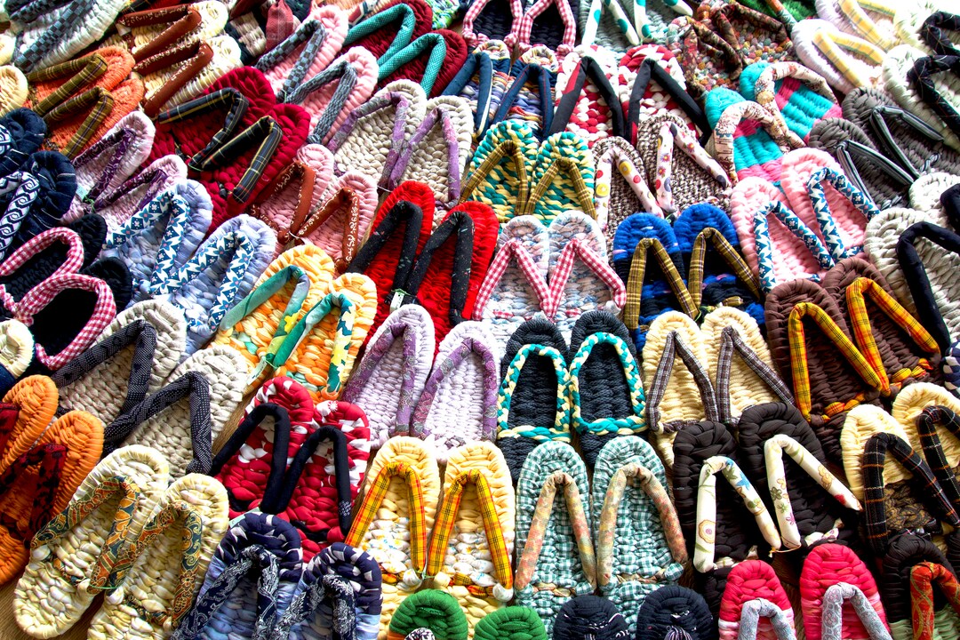Handmade Nuno Zori Slippers: Japanese Kimono Fabric Flip Flops - Etsy