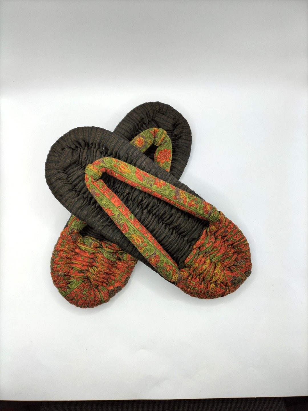 Slippers Women Flip Flops, 24.5cm, Nuno Zori, Handmade, Japanese ...